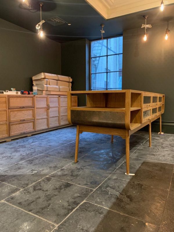 A behind the scenes look at deVOL Kitchens first US showroom on Bond ...