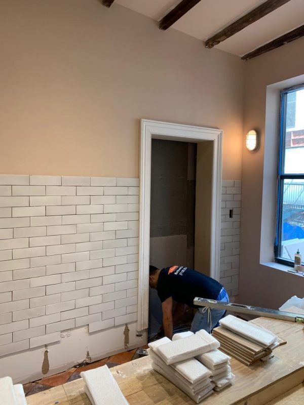 A behind the scenes look at deVOL Kitchens first US showroom on Bond ...